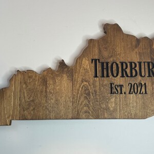 Personalized Kentucky Rustic Wood State, Wooden Kentucky State, Rustic ...