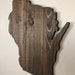 Wisconsin Rustic Wood State, Wooden Wisconsin State, Rustic Wisconsin ...