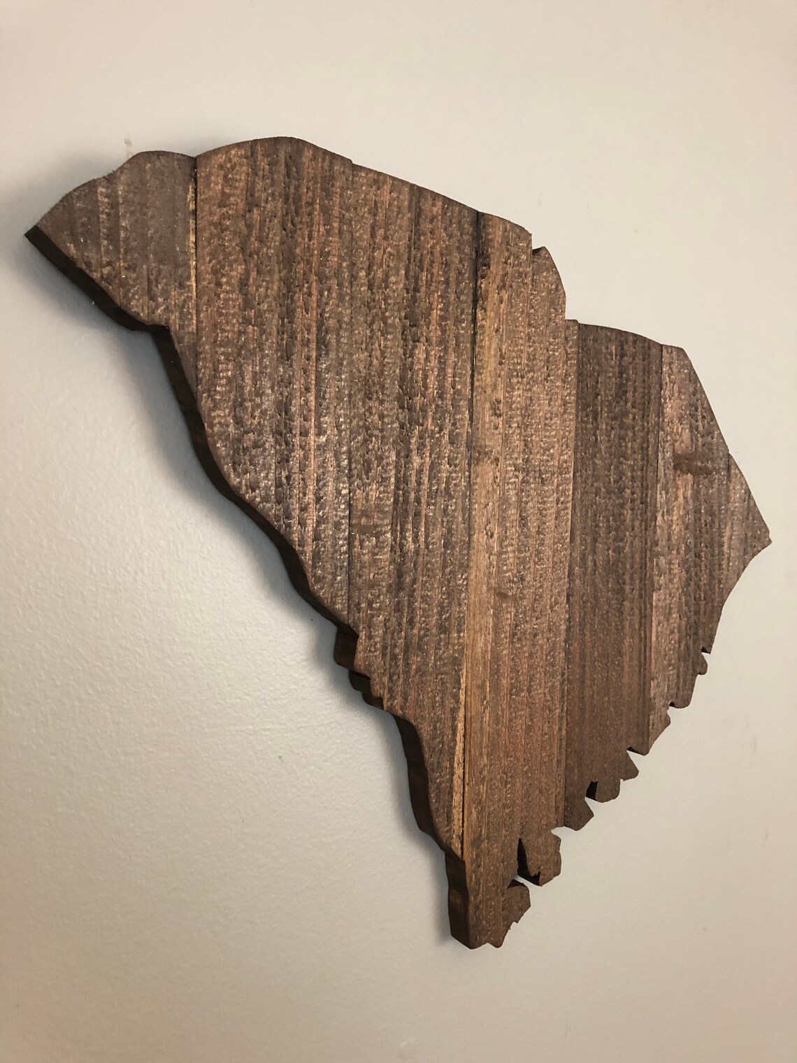 South Carolina Rustic Wood State Wooden South Carolina | Etsy