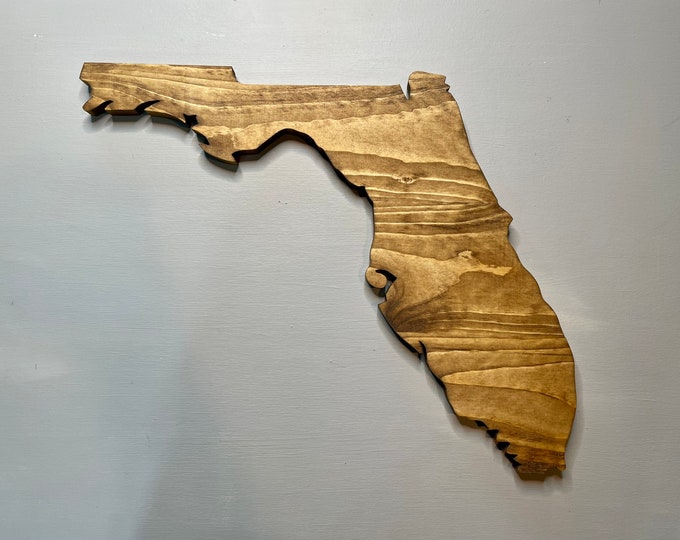 Florida Rustic Wood State, Wooden Florida State, Rustic Florida ...