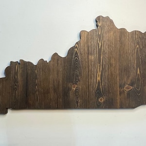 Kentucky Rustic Wood State, Wooden Kentucky State, Rustic Kentucky ...