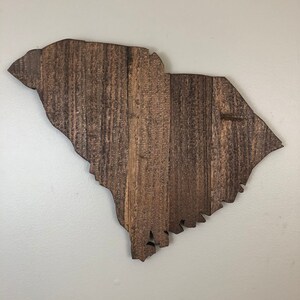 South Carolina Rustic Wood State Wooden South Carolina | Etsy