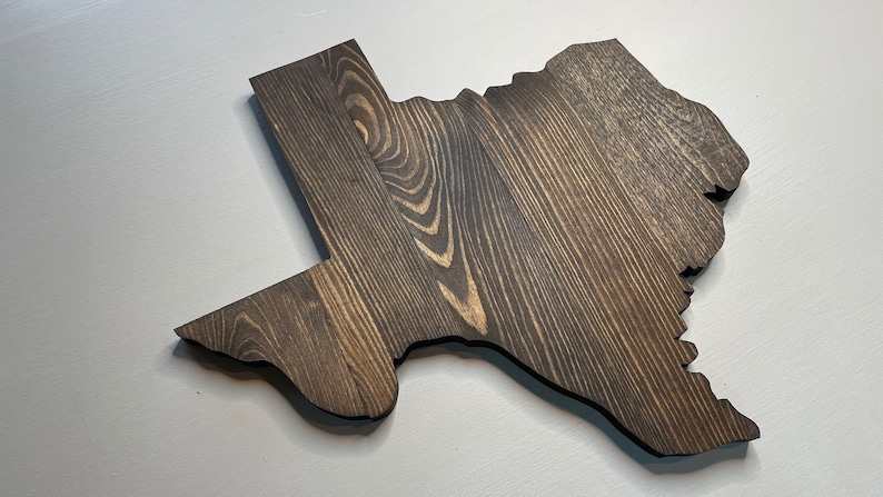 Texas Rustic Wood State Wooden Texas State Rustic Texas | Etsy