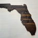 Florida Rustic Wood State, Wooden Florida State, Rustic Florida ...