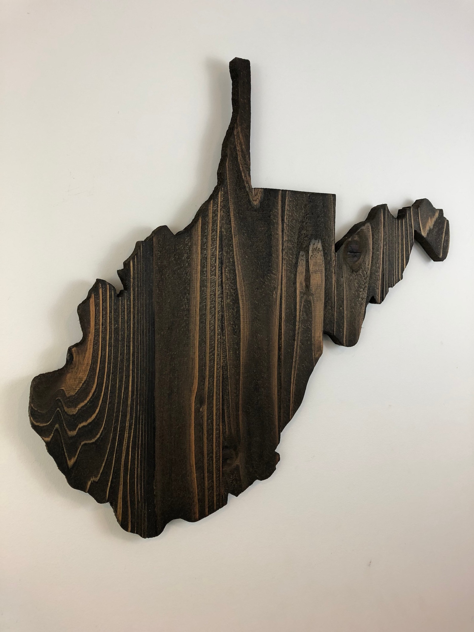 West Virginia Cutout, Wooden West Virginia State, Rustic West Virginia ...