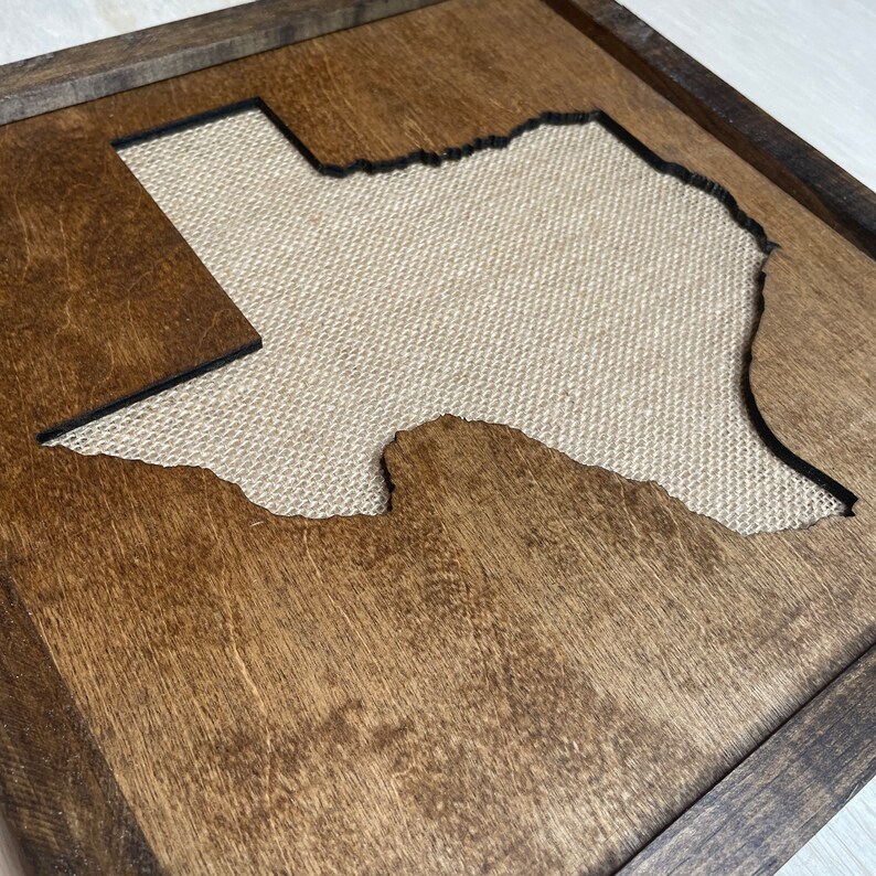 Texas Rustic Wood State, Burlap Wooden Texas State, Rustic Texas, Texas ...