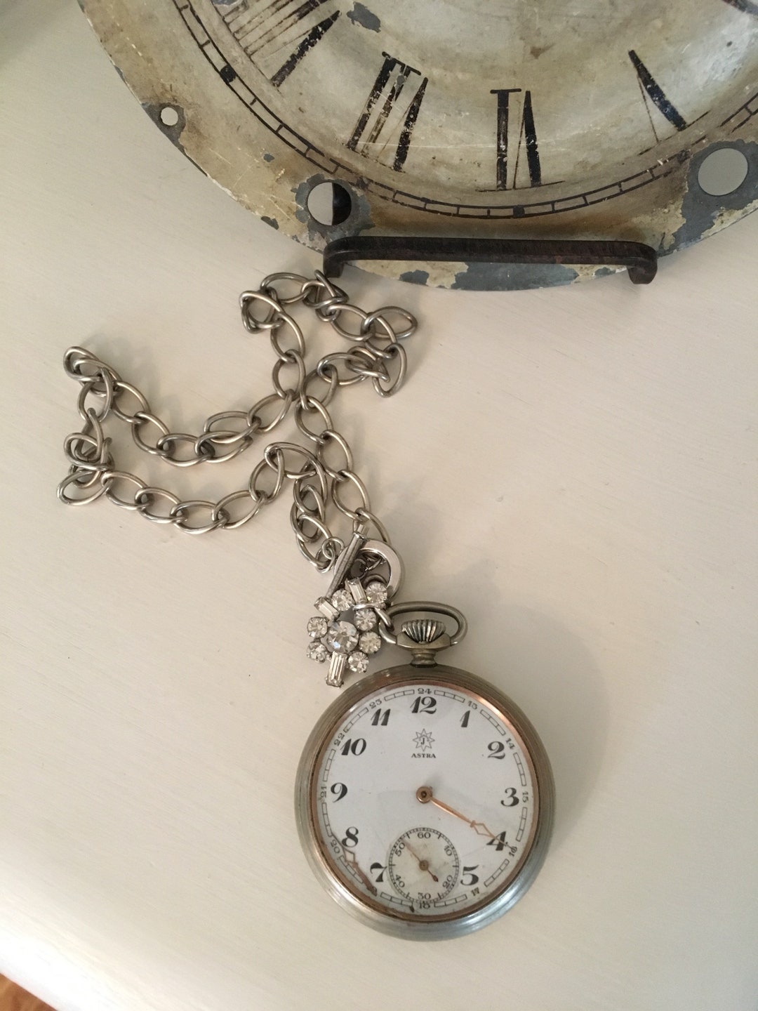 Repurposed, Upcycled Vintage Pocket Watch Choker/necklace - Etsy