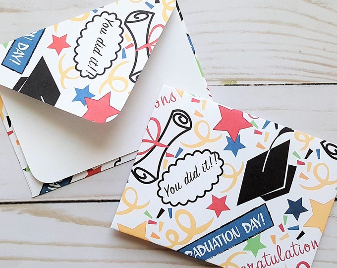 Graduation Mini Envelopes, Cute Graduation Cards, Gift Card Envelopes ...