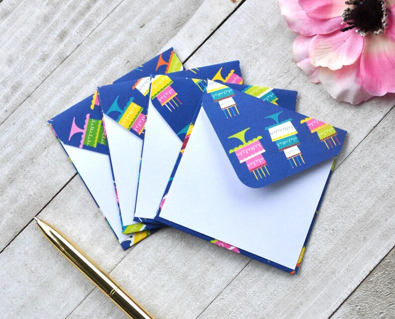 Birthday Mini Envelopes Enclosure Cards Birthday Note Cards - Etsy