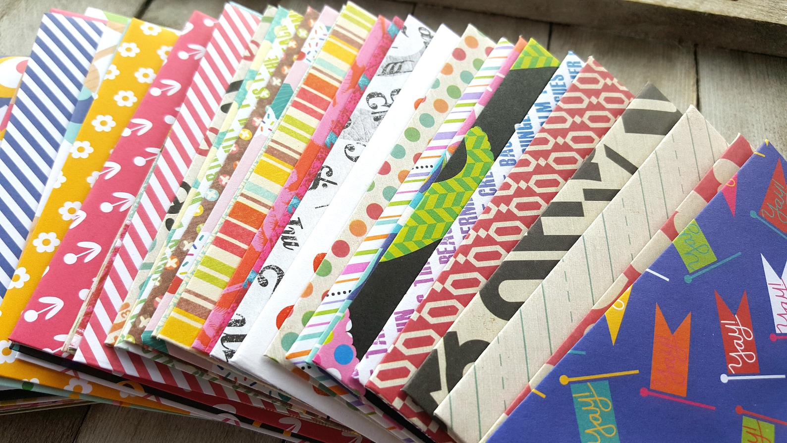 Assorted Mini Envelopes Patterned Envelopes Enclosure Cards - Etsy