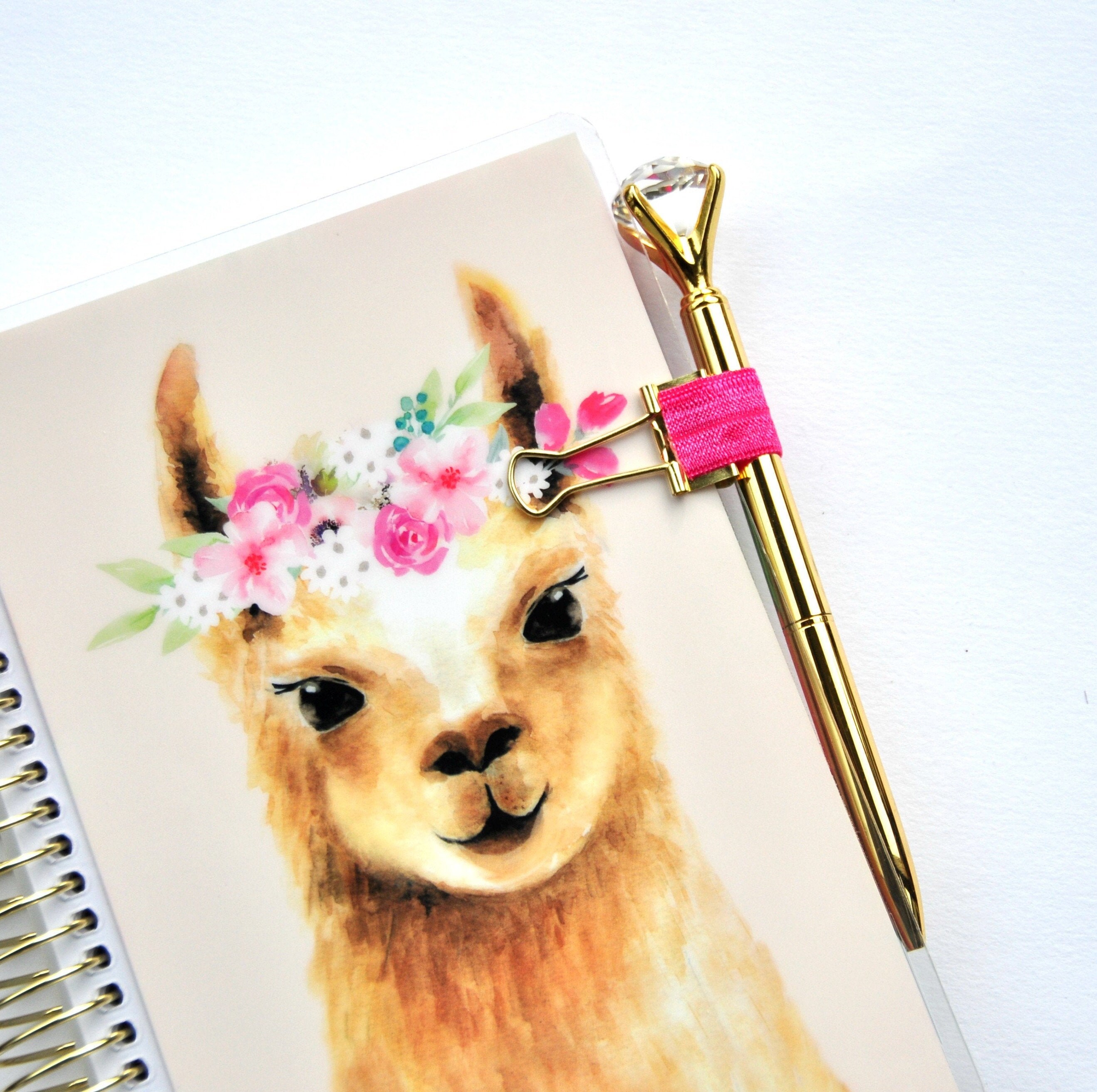 Gold Pen Loop Pen Holder Planner Accessories Planner Pen - Etsy