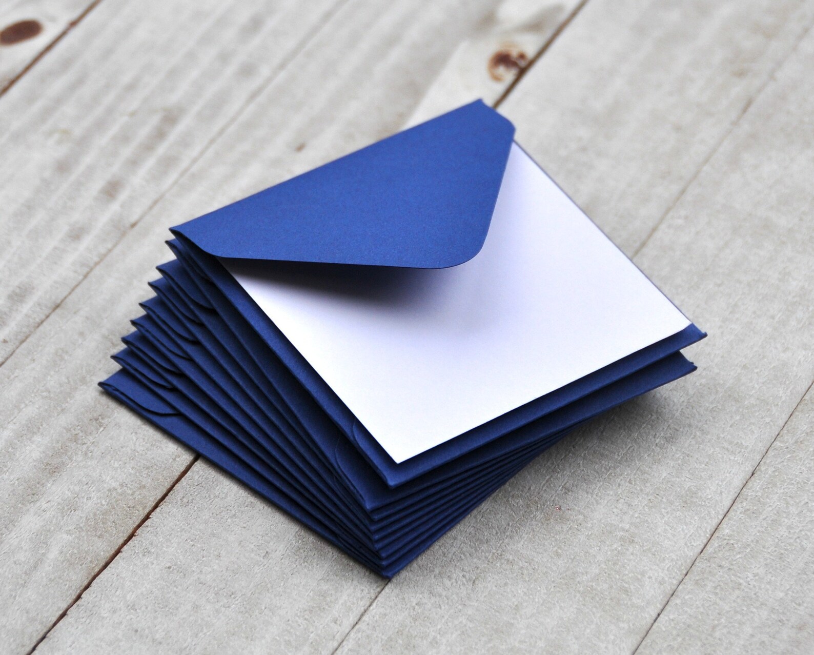 Navy Blue Mini Envelopes Blank Mini Cards Bridal Shower - Etsy