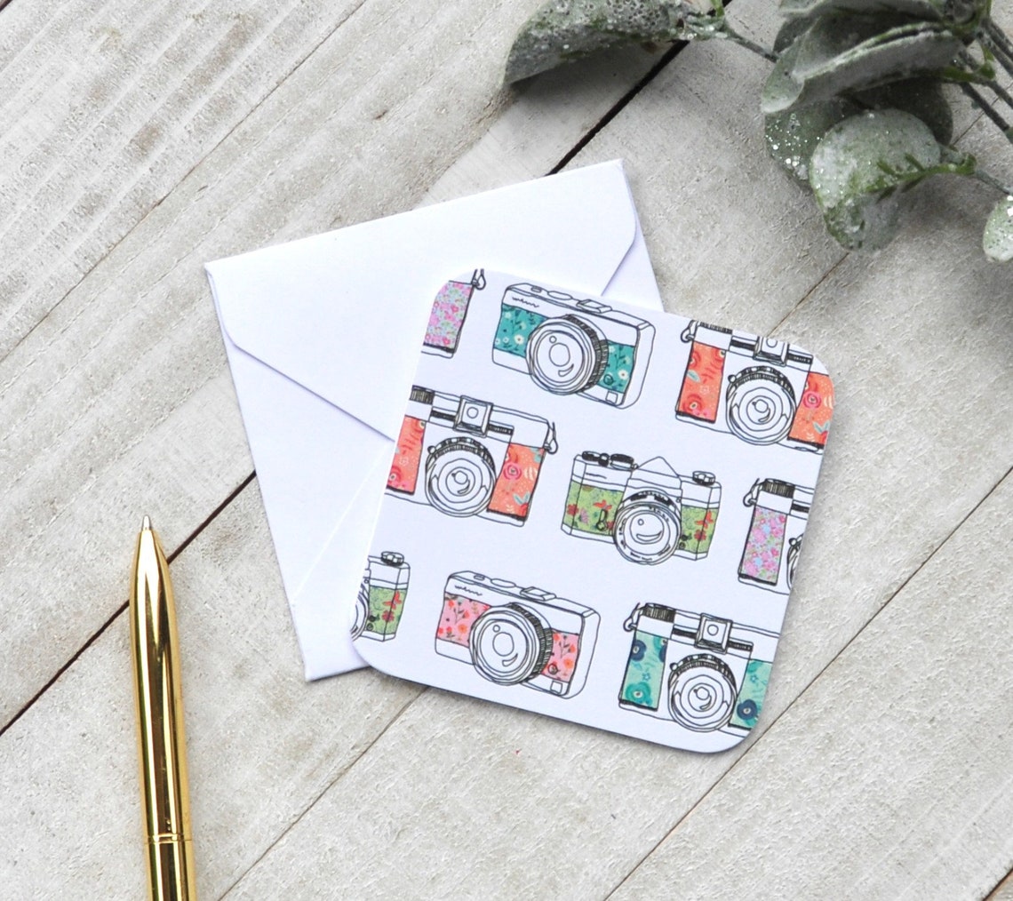 Camera Mini Cards | Etsy