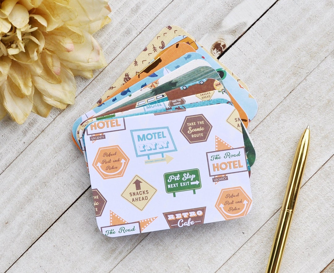 Small Travel Cards, Blank Mini Cards, Adventure Note Cards, Assorted ...
