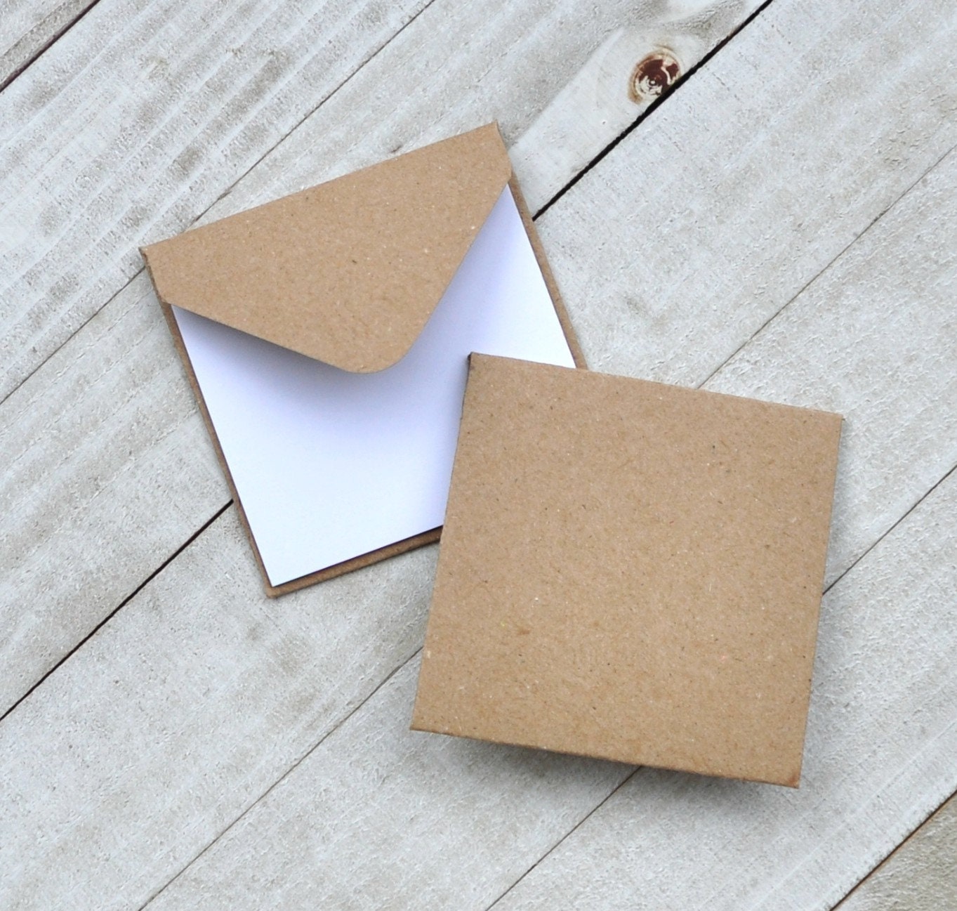Kraft Mini Envelopes, Blank Mini Cards, Advice Cards, Set of 10 - Etsy