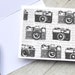 Camera Mini Cards, Small Photography Stationery, Enclosure Cards, Set ...