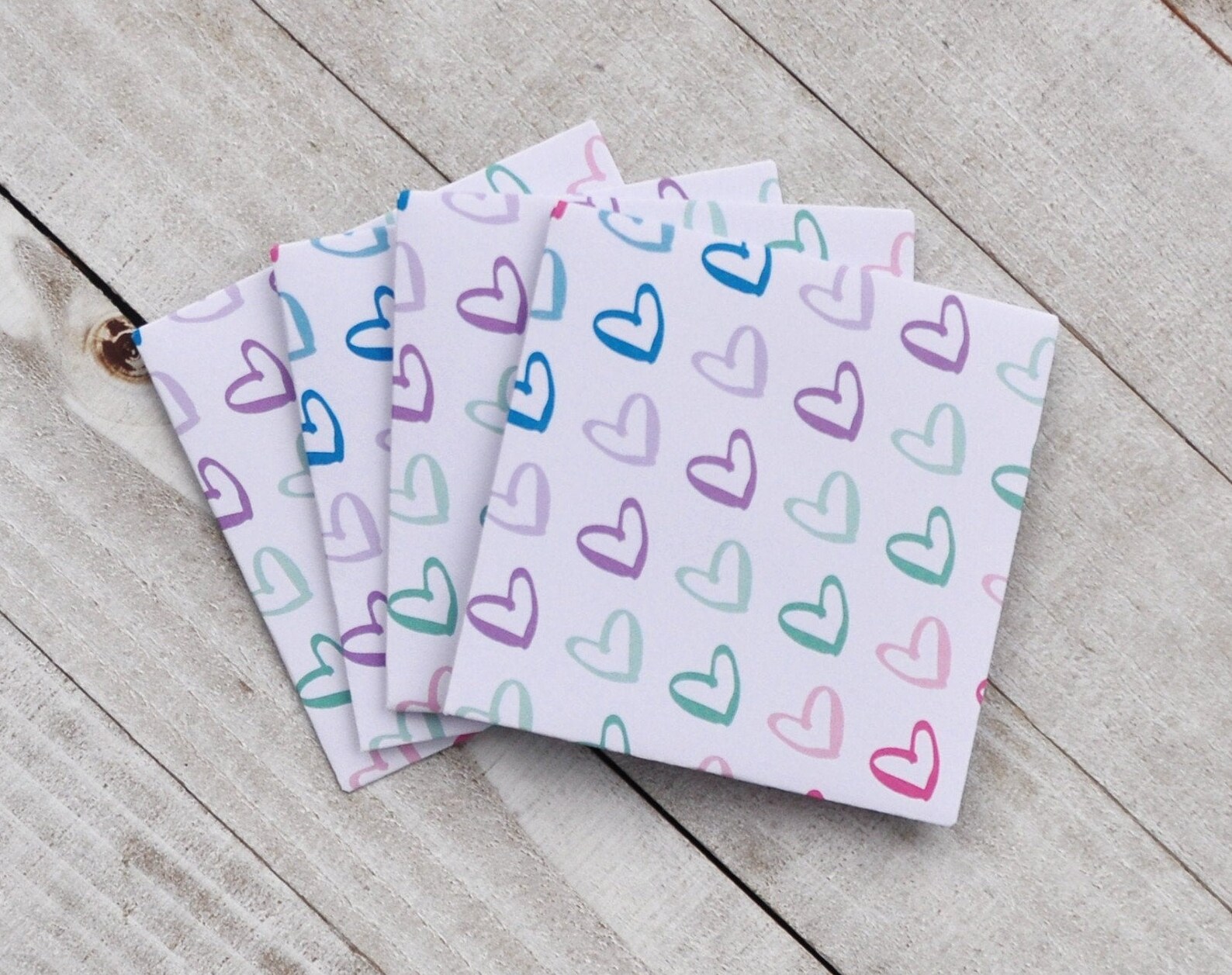 Sobres De Corazón Pequeño Mini Sobres Del Corazón Tarjetas De San