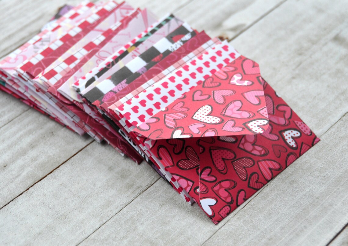 Assorted Valentine's Mini Envelopes, Small Heart Cards, Love Notes - Etsy