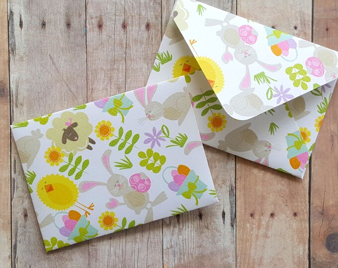Easter Mini Envelopes Blank Easter Cards Small Stationery - Etsy