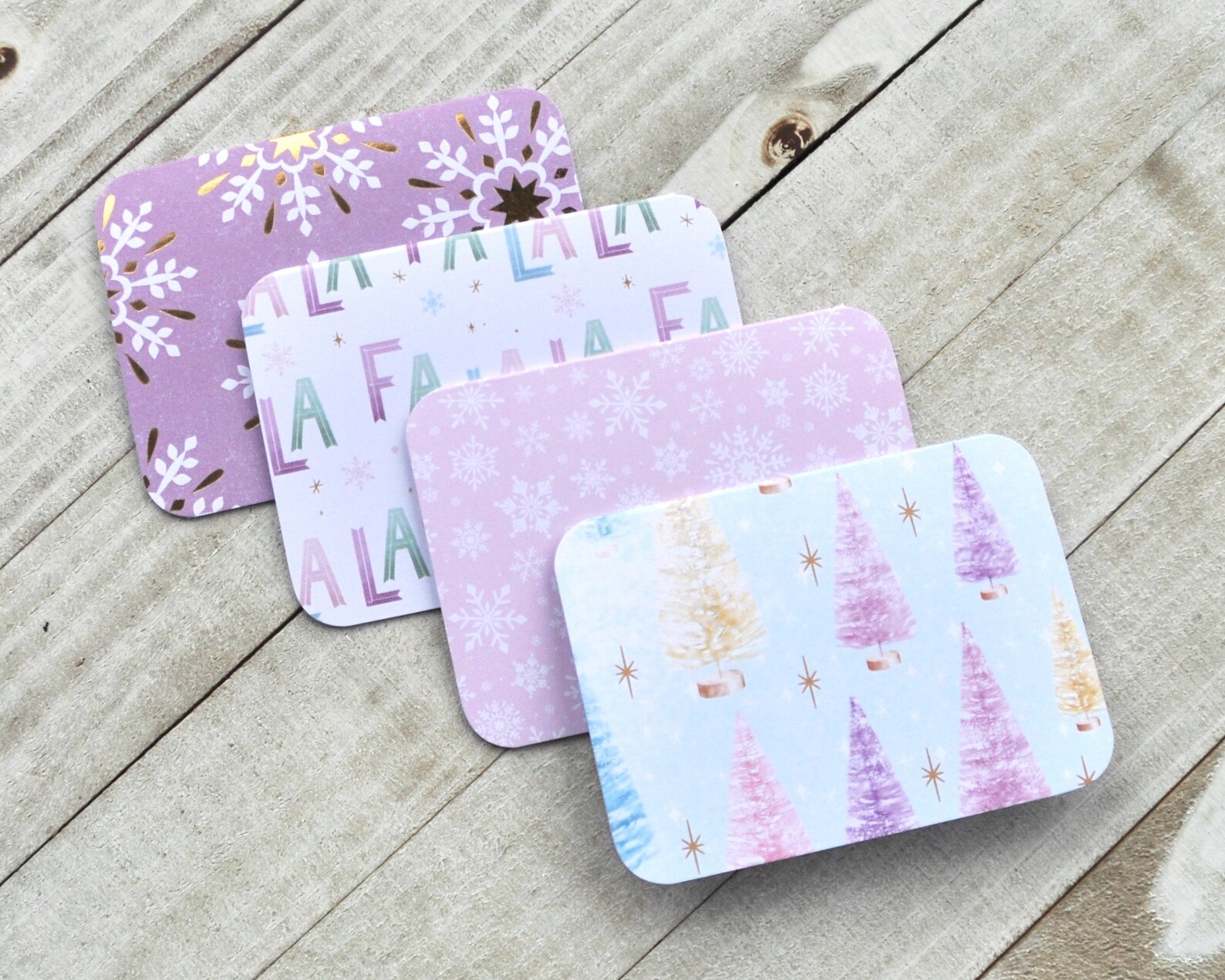 Small Assorted Sugar Plum Cards, Mini Christmas Cards, Small Holiday ...