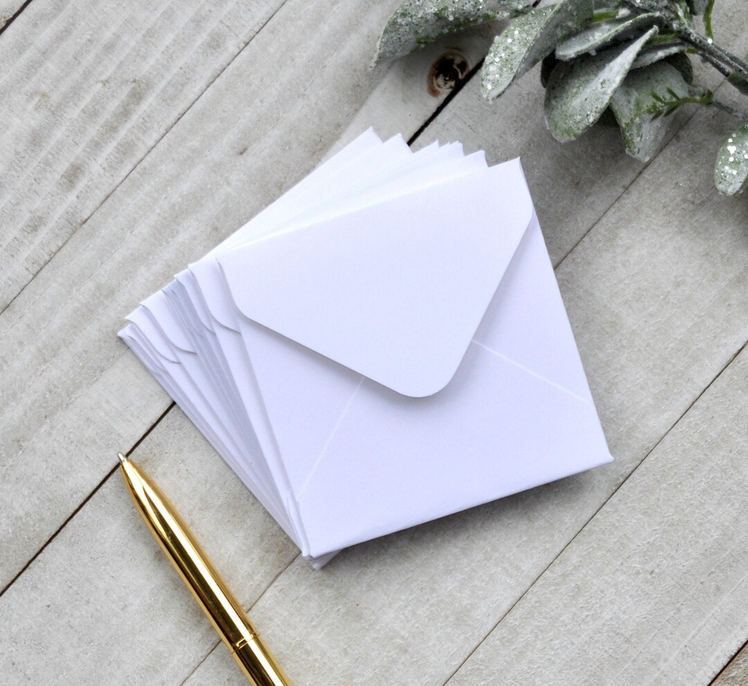 White Mini Envelopes, Blank Mini Cards, Graduation Cards, Wedding Cards ...
