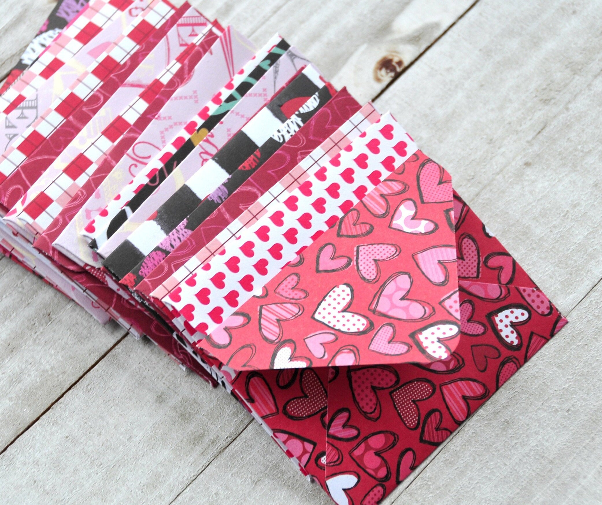 Assorted Valentine's Mini Envelopes, Small Heart Cards, Love Notes - Etsy