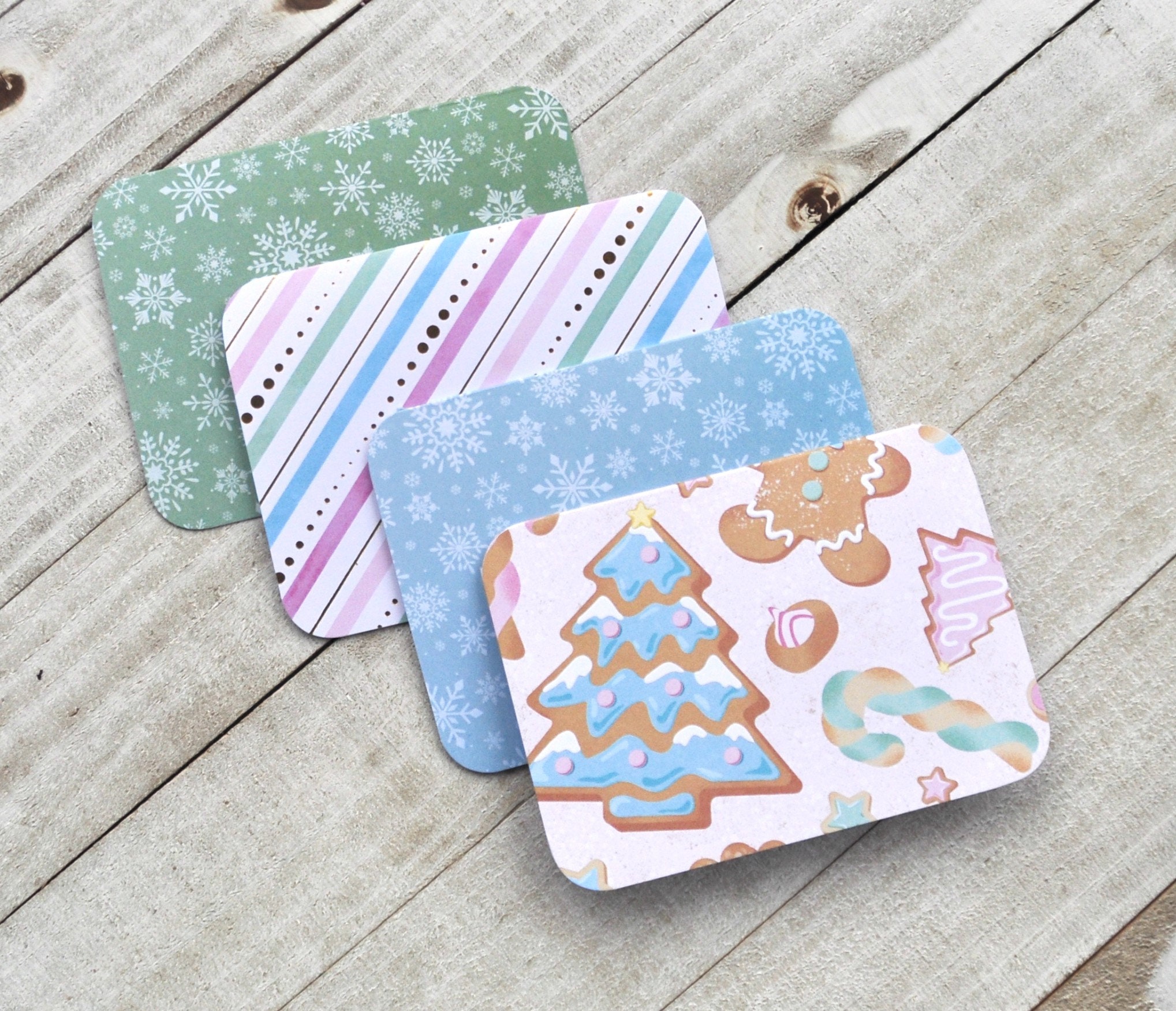 Small Assorted Sugar Plum Cards, Mini Christmas Cards, Small Holiday ...