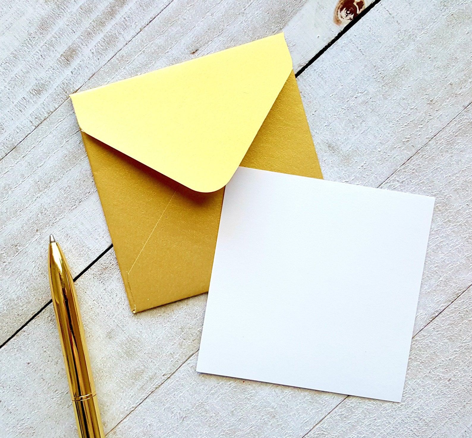 Gold Mini Envelopes Blank Mini Cards Bridal Shower Advice - Etsy