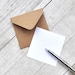 Kraft Mini Envelopes, Blank Mini Cards, Advice Cards, Set of 10 - Etsy