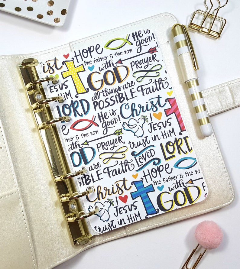 Christian Planner Dashboard Religious A5 Dashboard Personal - Etsy
