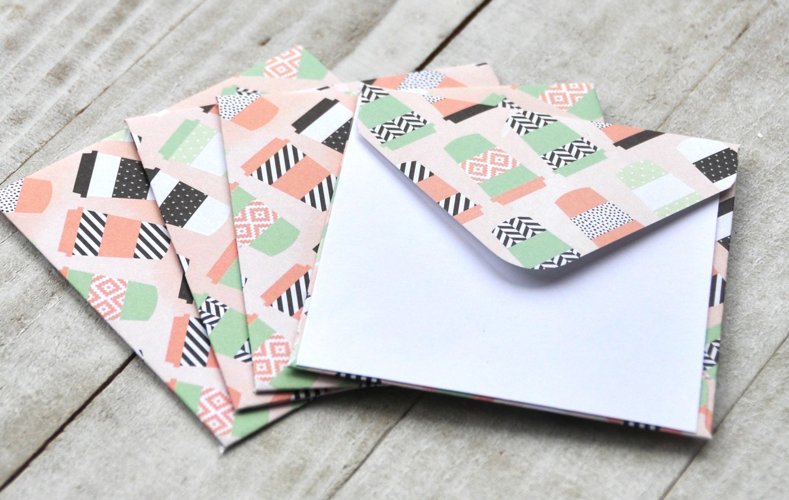 Coffee Mini Envelopes Blank Cards Small Stationery - Etsy