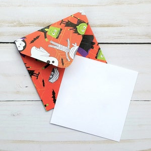 Halloween Mini Envelopes, Ghost Envelopes, Vampire, Witch, Mummy ...
