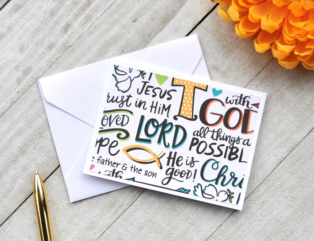 Christian Mini Cards, Christian Note Cards, Vacation Bible School Cards ...