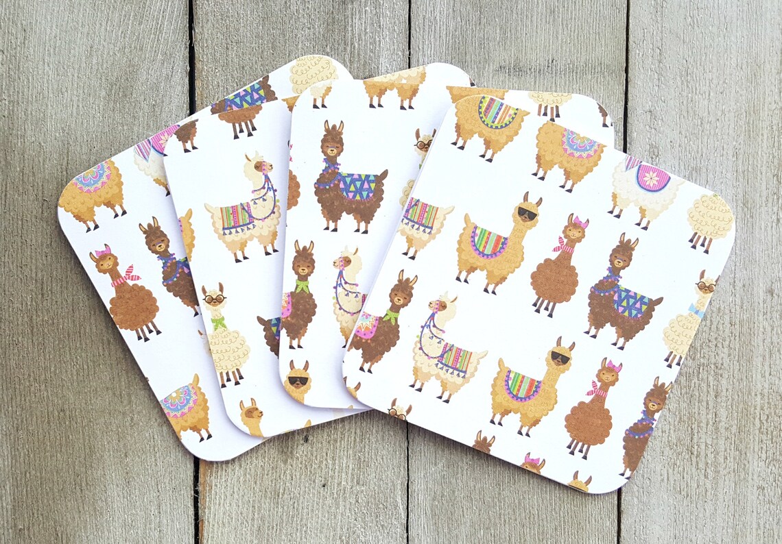 Llama Mini Cards Birthday Favors Gift Enclosure Cards Llama - Etsy