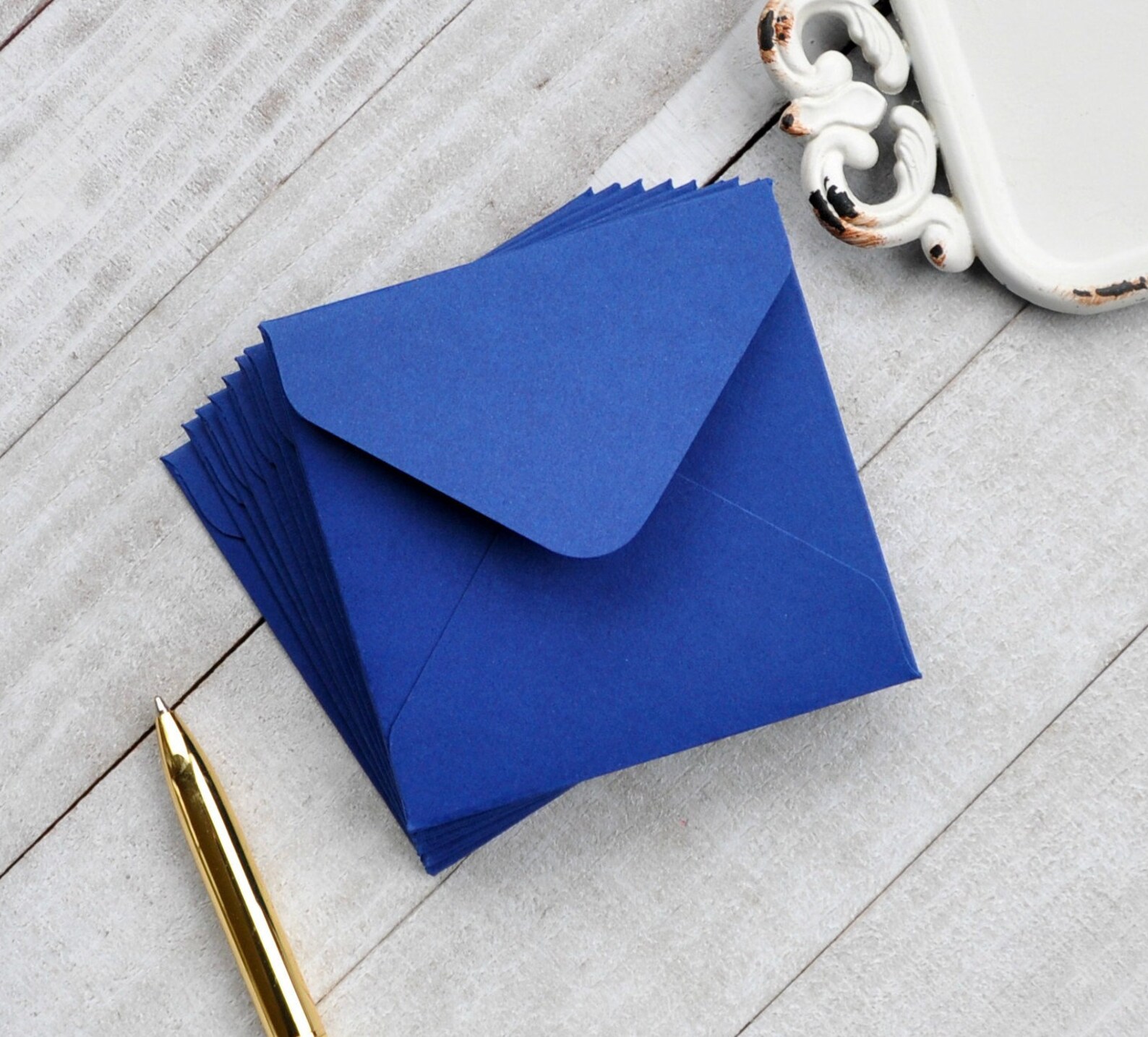 Navy Blue Mini Envelopes Blank Mini Cards Bridal Shower - Etsy