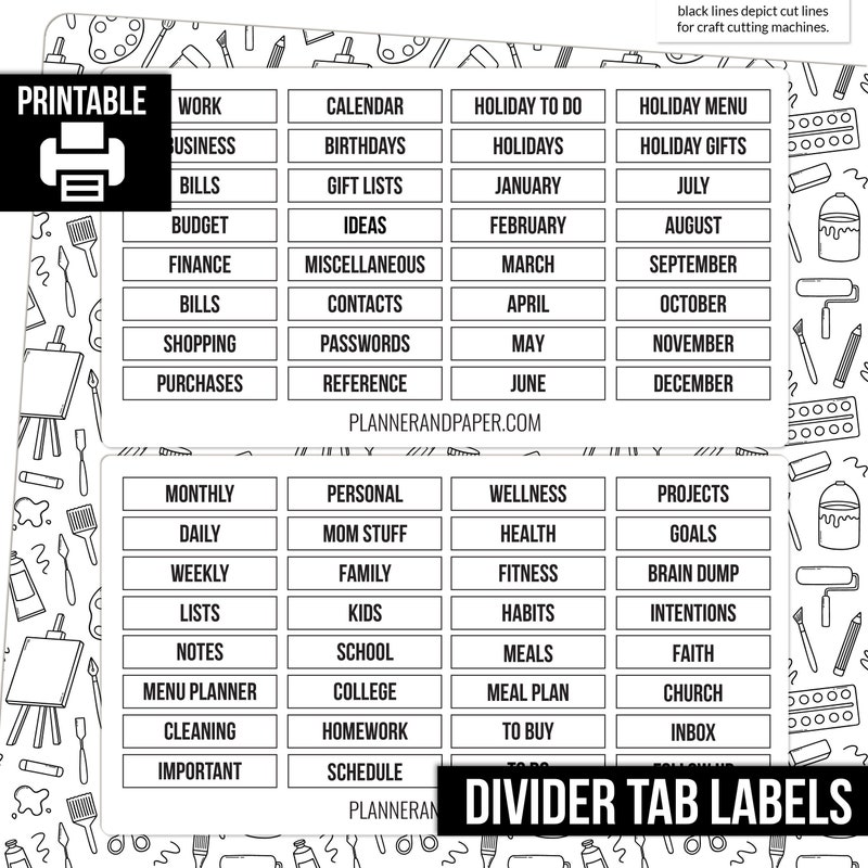 Planner Labels - Etsy