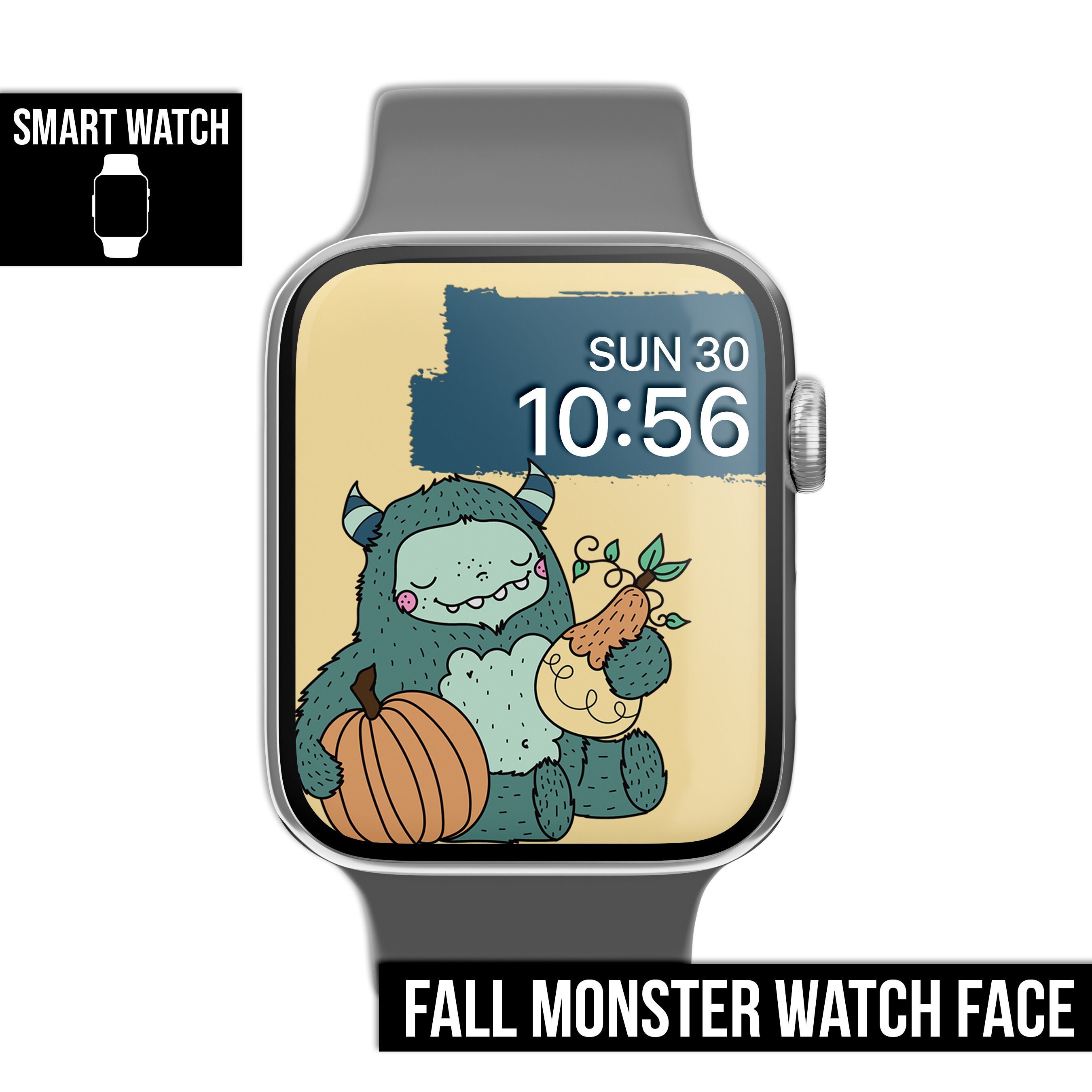 WATCH FACE | Fall Monster - Smart Watch Face Wallpaper - Etsy