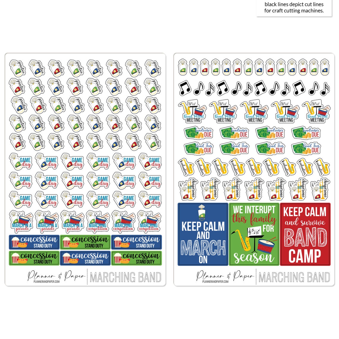 PRINTABLE | Marching Band - Standard Size (erin Condren) Planner ...