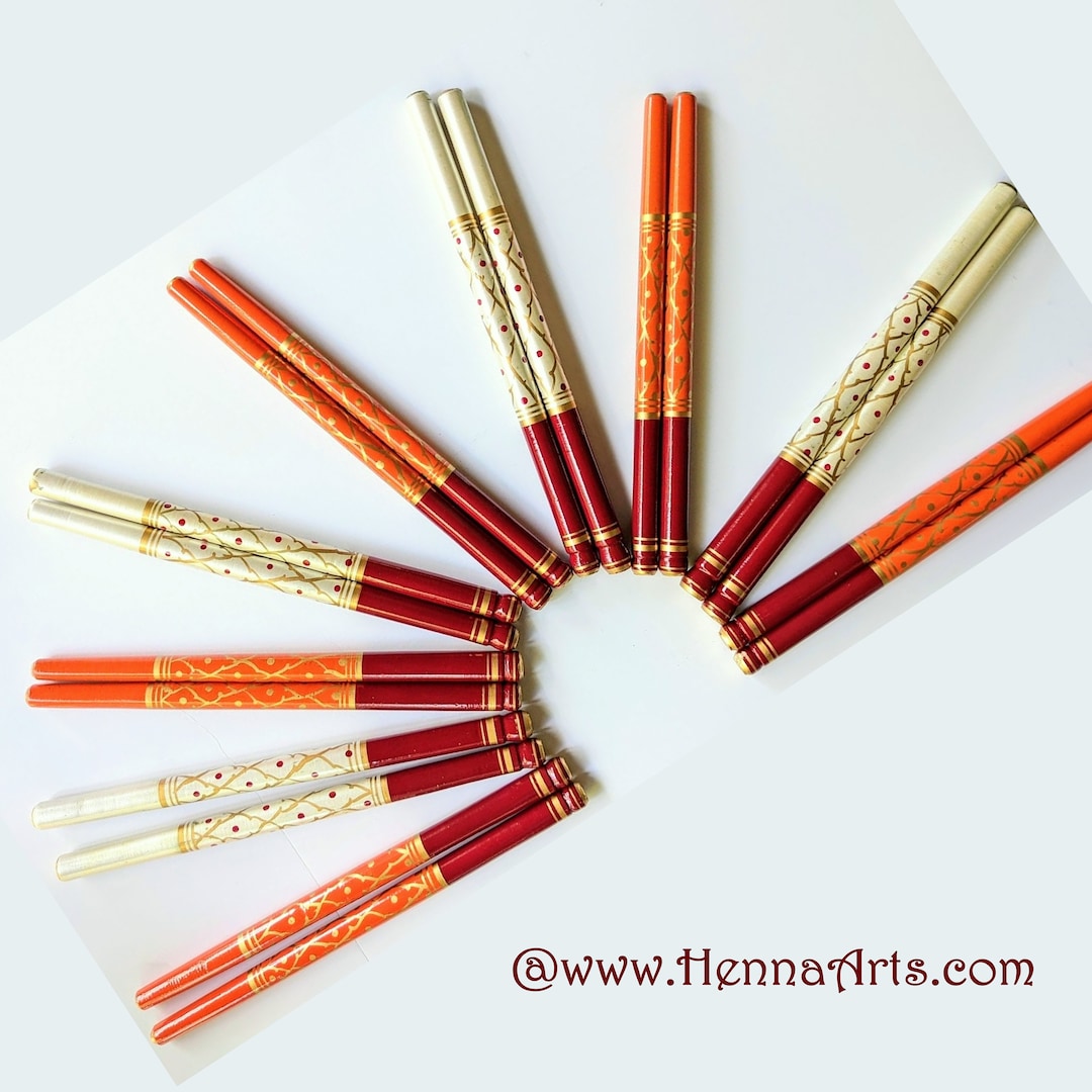 12 Ct/6 Pairs - Garba Dandiya Sticks for Navratri Dance, Wedding ...