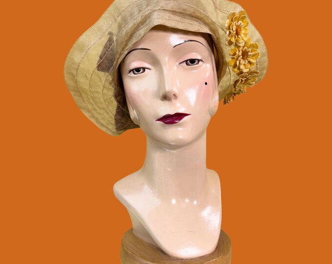 Vintage 1930s Hat // Wispy Sheer Horsehair Very 20s - 30s Cusp Summer ...