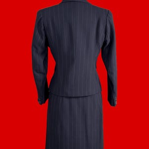 Vintage 1930s Suit // Smartly Tailored Midnight Navy Pinstriped Wool ...