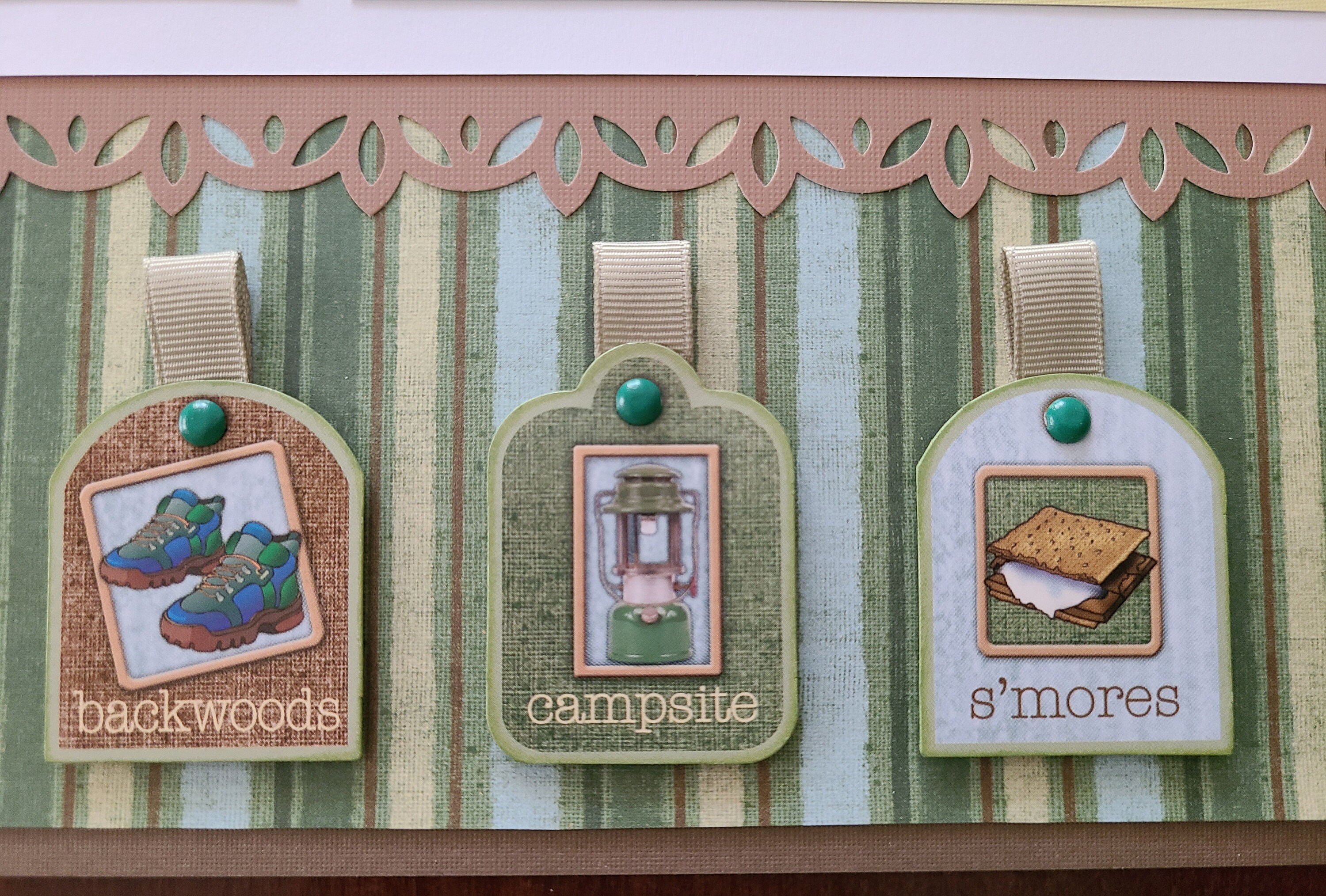 Explore Nature Outdoors Scrapbook Layout 2 Page 12"x12" Hiking, Camping ...