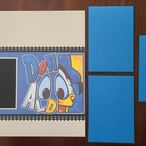 Disney Donald Duck Premade Scrapbook Layout 2 Page 12"x12" Disneyland ...