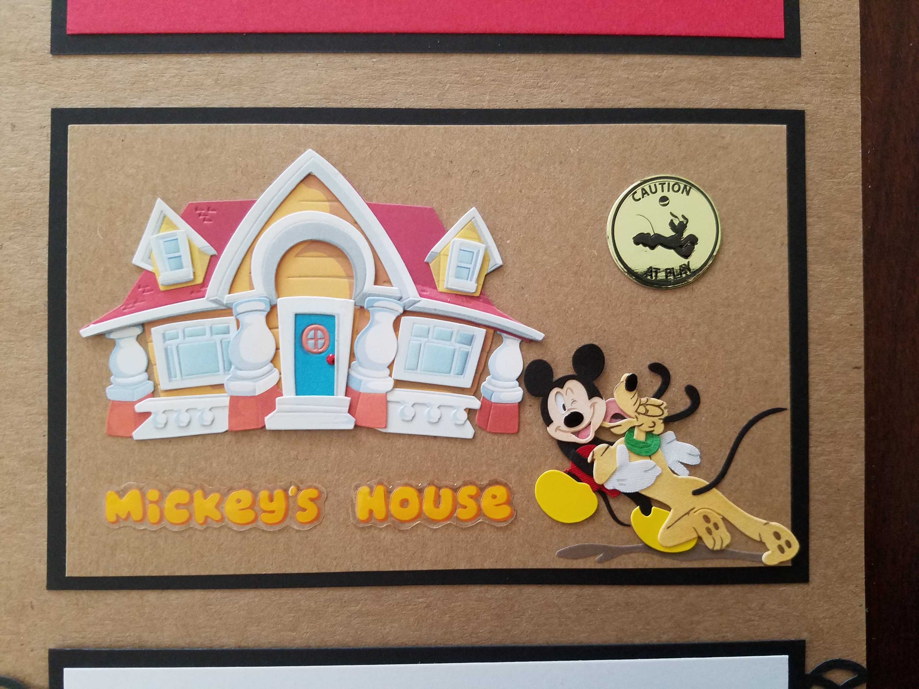 Disney Mickey Mouse Scrapbook Layout 2 Page 12"x12" Premade Toontown ...