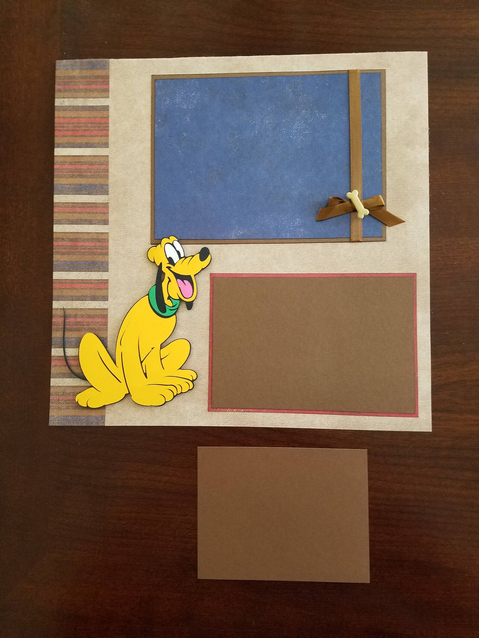 Disney Pluto Scrapbook Premade Layout 2 Page 12x12 Dog Themed Scrapbook ...