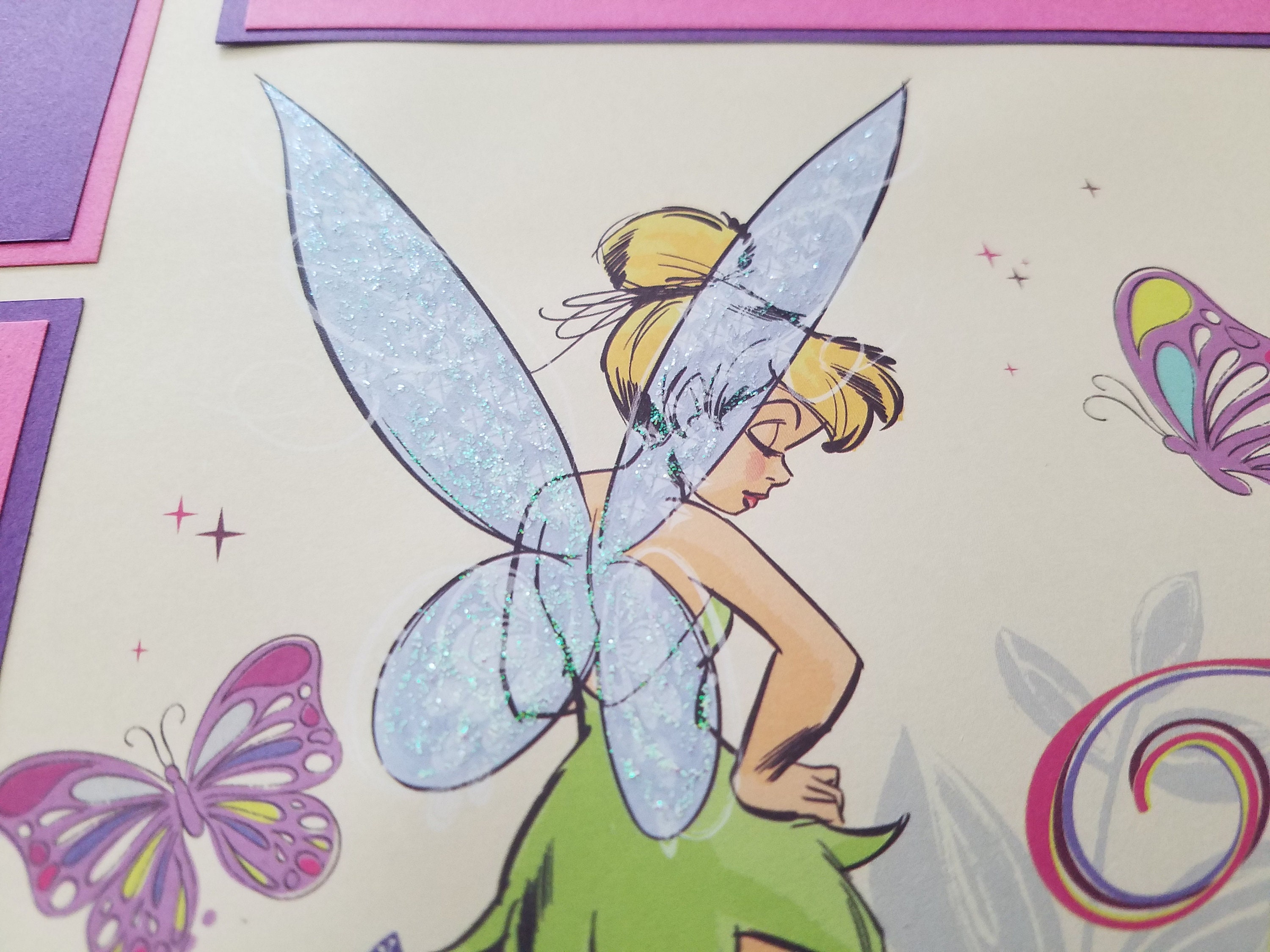 Disney Tinker Bell Scrapbook Layout 1 Page 12"x12" Premade Fairies ...
