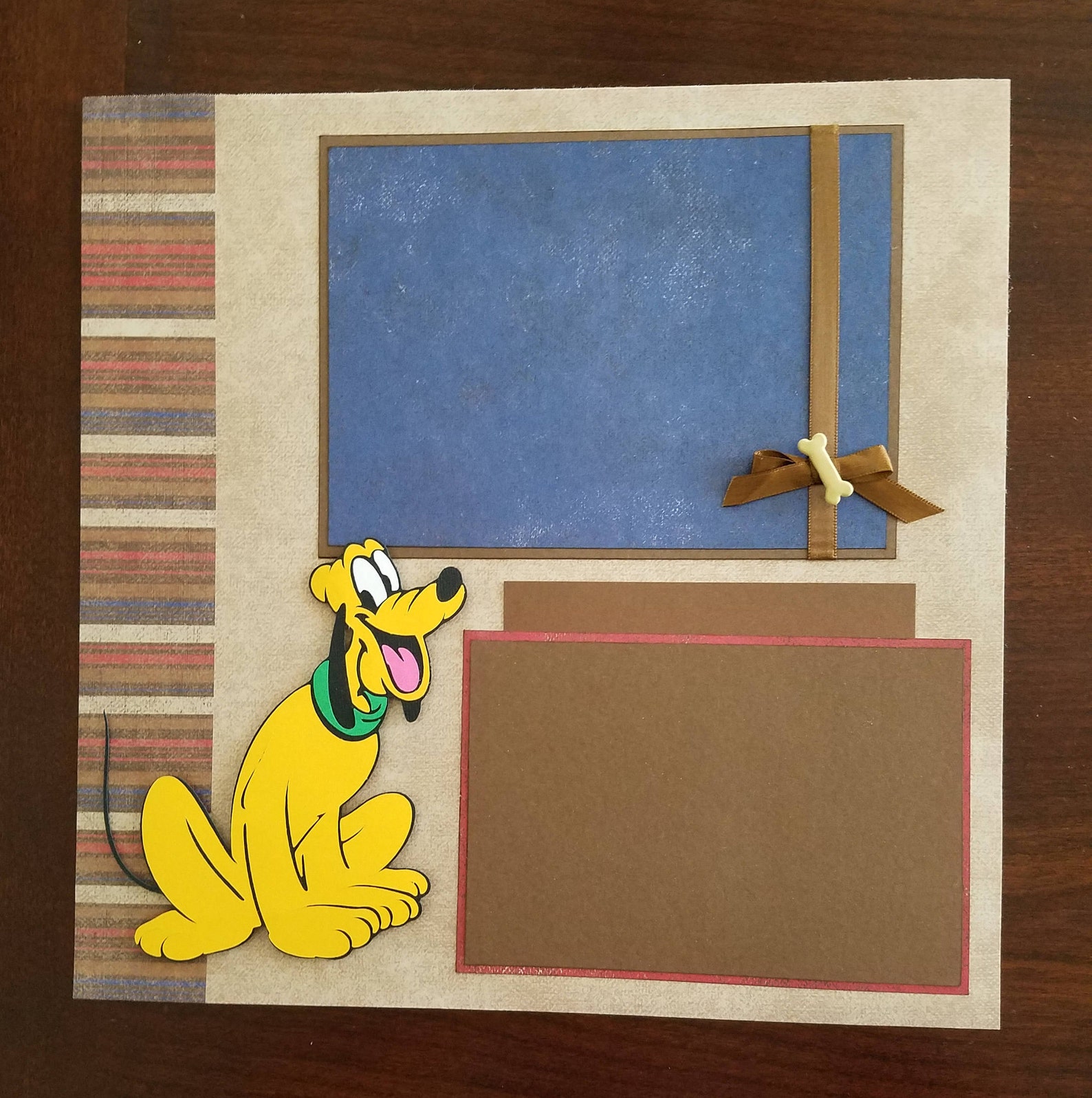 Disney Pluto Scrapbook Premade Layout 2 Page 12x12 - Etsy Australia