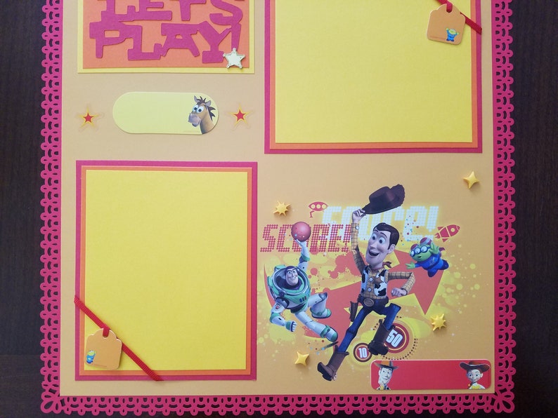 Disney Pixar Toy Story Scrapbook Layout Premade 1 Page 12 X 12 ...