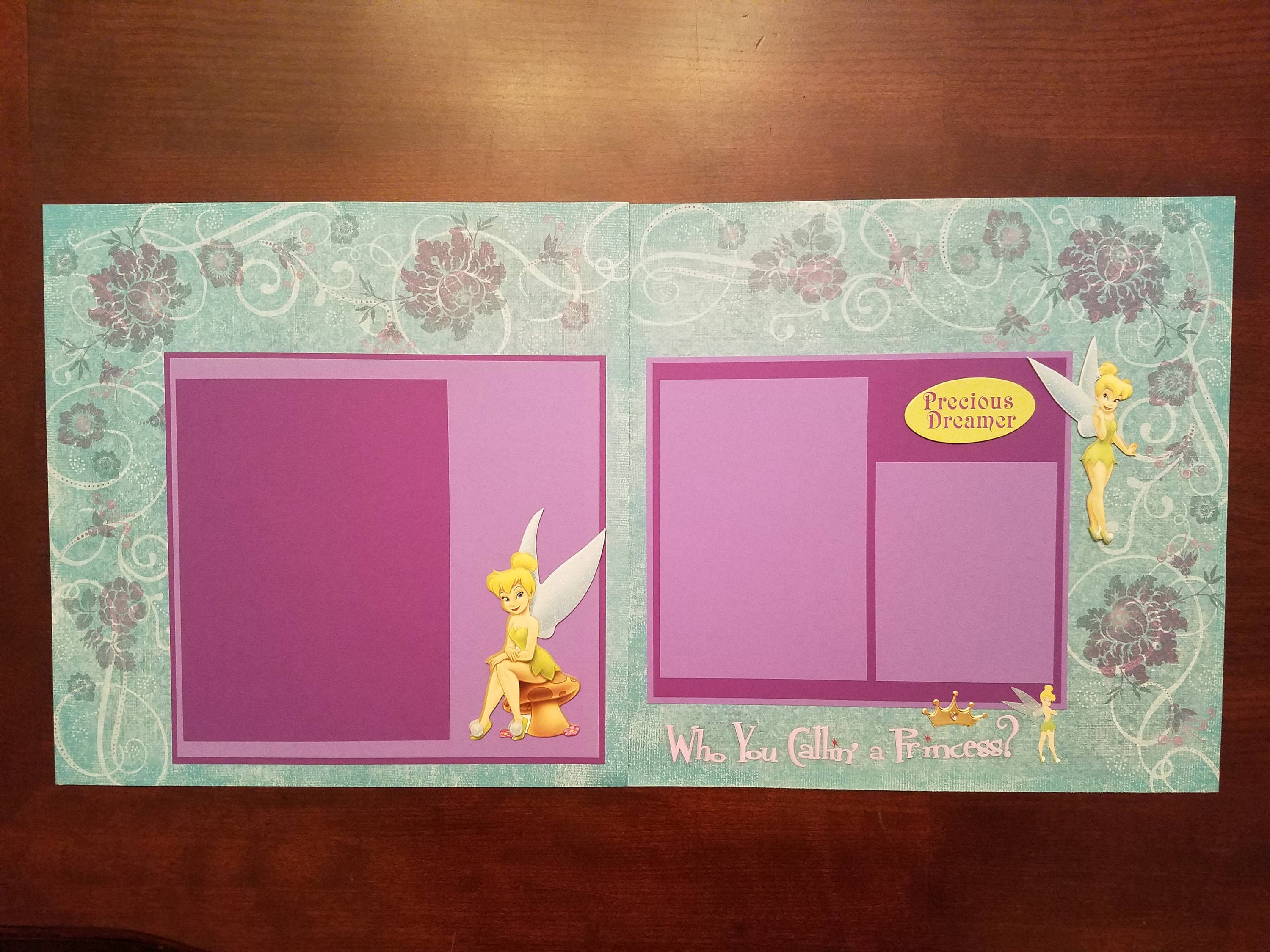 Craft Supplies & Tools Paper Disney Tinker Bell Premade Scrapbook ...