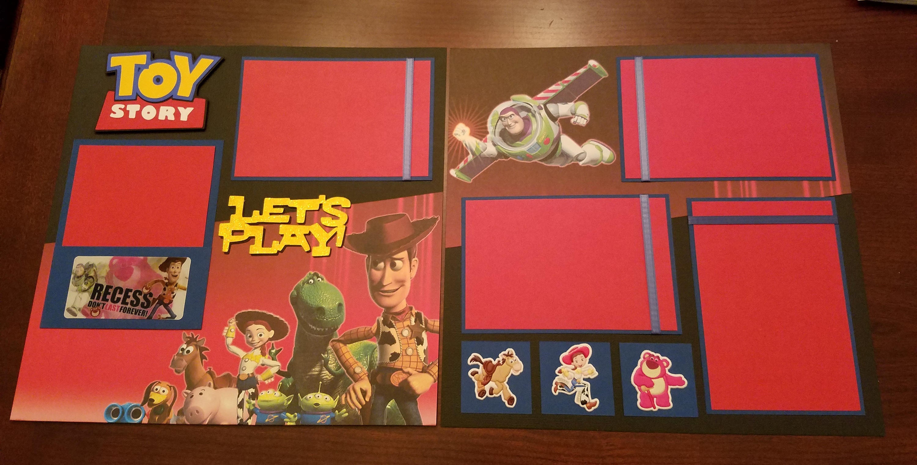Disney Pixar Toy Story Scrapbook Layout Premade “let’s Play!” 2 Page 12 ...